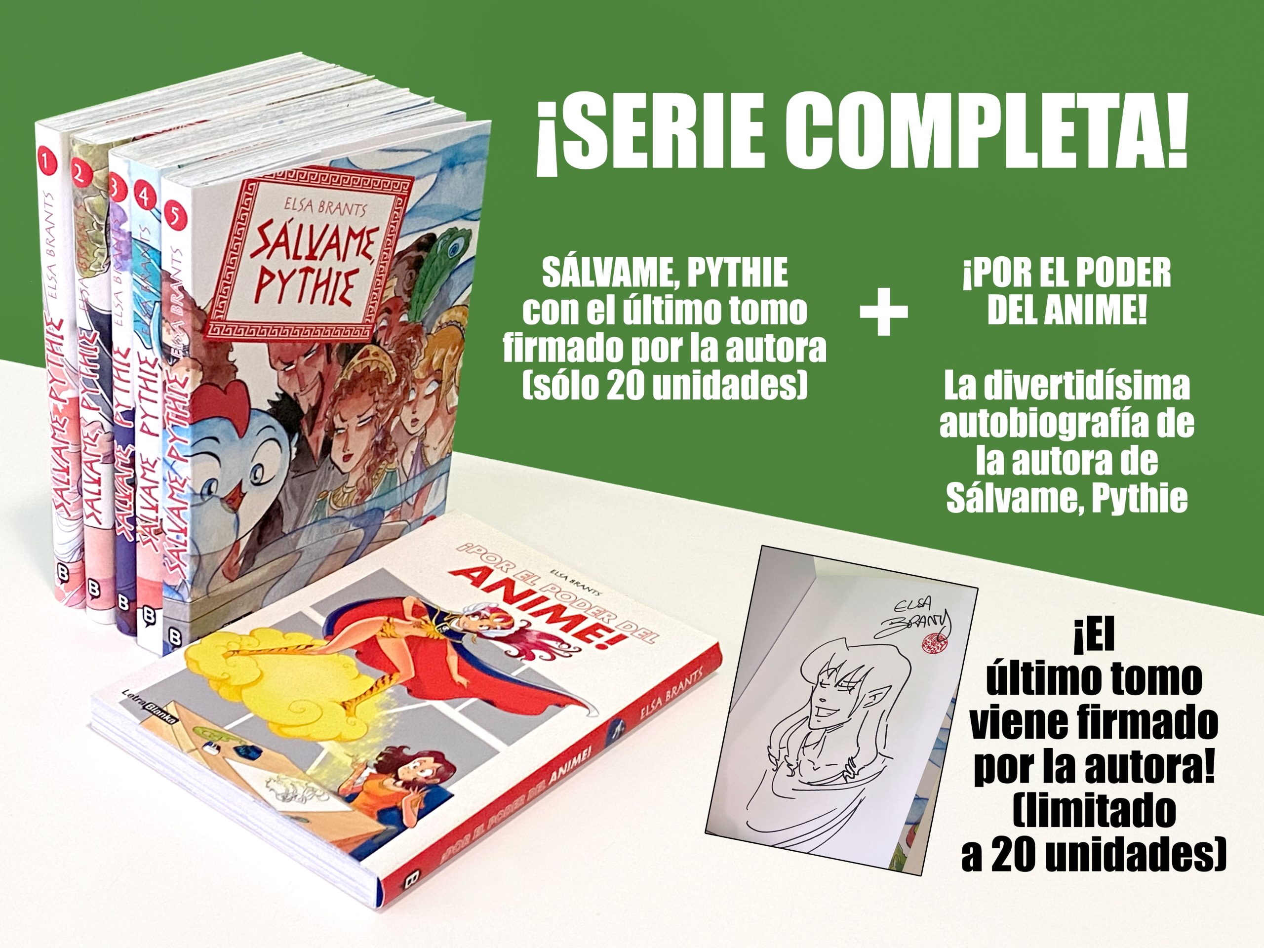 ¡Consigue la colección completa de Pythie con el último tomo firmado!